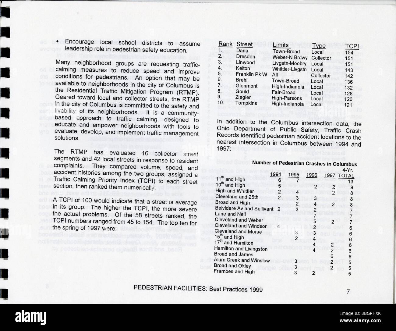 The 1999 Pedestrian Facilities: Best Practices guide is designed to ...