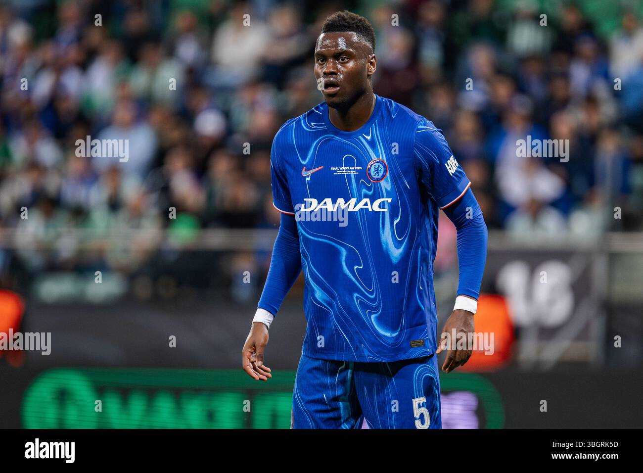 Wroclaw, Poland. 28th May, 2025. Benoit Badiashile of Chelsea FC seen ...