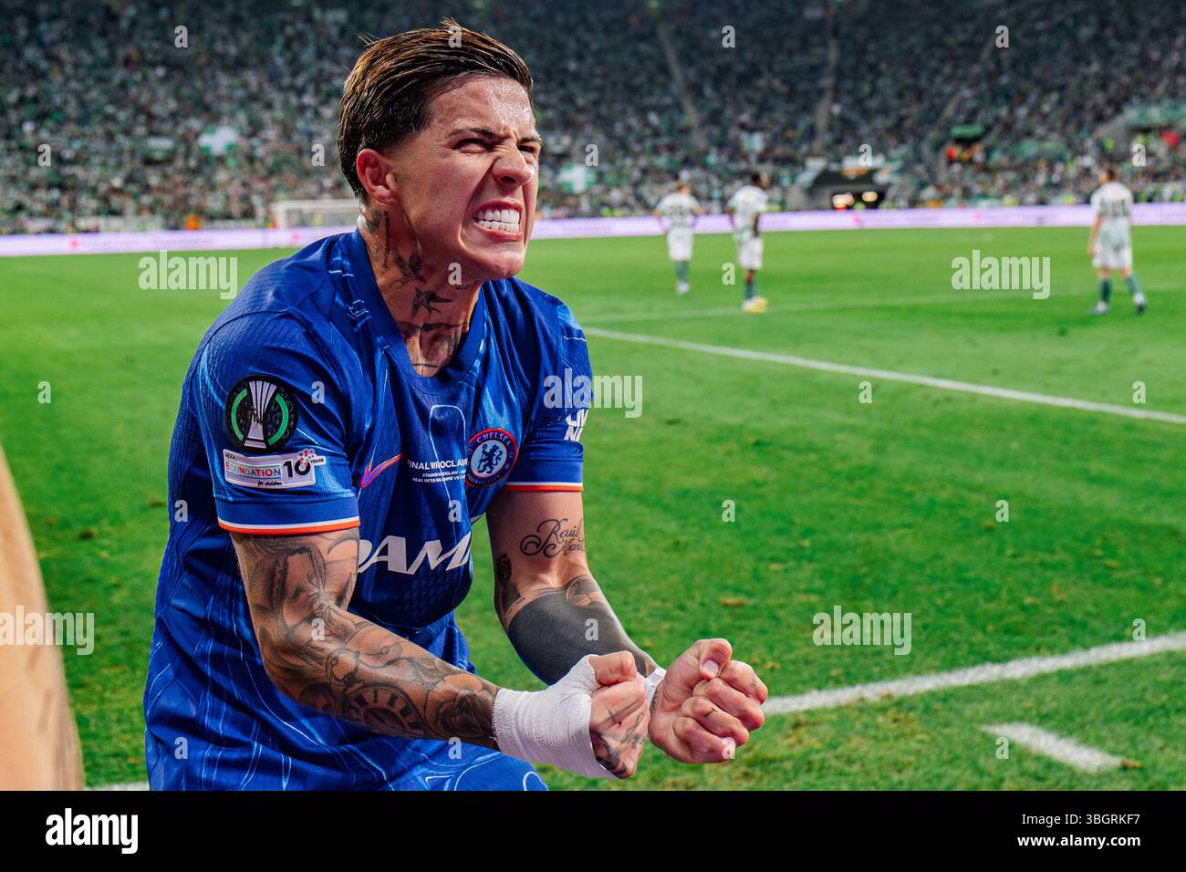Wroclaw, Poland. 28th May, 2025. Enzo Fernandez of Chelsea FC ...