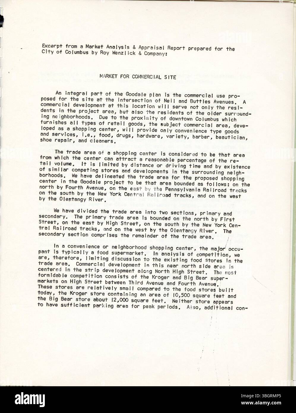 This plan outlines the redevelopment of 47 acres in Columbus, Ohio ...