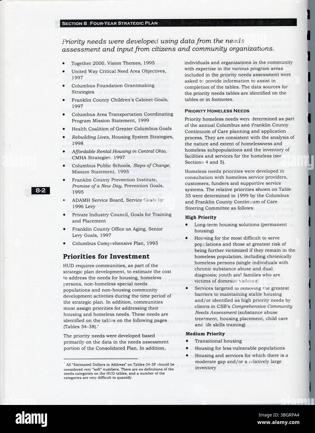 In 2000, the City of Columbus created its Consolidated Plan for 2000 ...