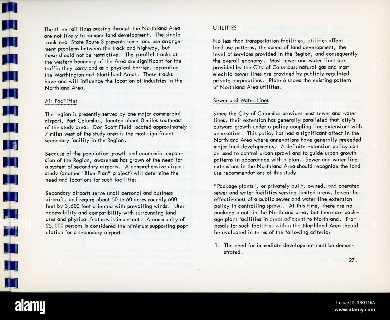 The Northland Area Study (1965) is a component of the Comprehensive ...