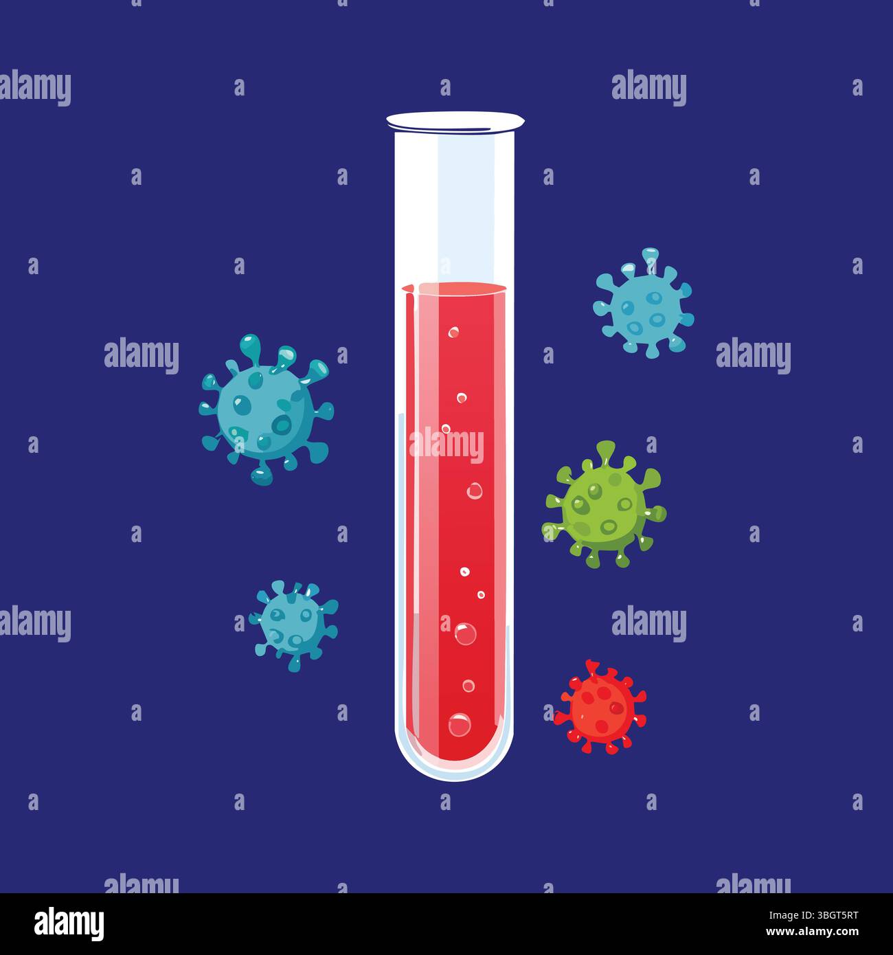 Blood cells floating illustration Stock Vector Images - Alamy