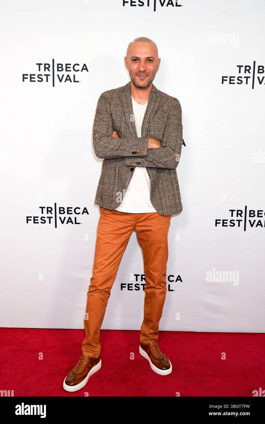 Mohamed Diab on the red carpet during the Happy Birthday Tribeca Film ...