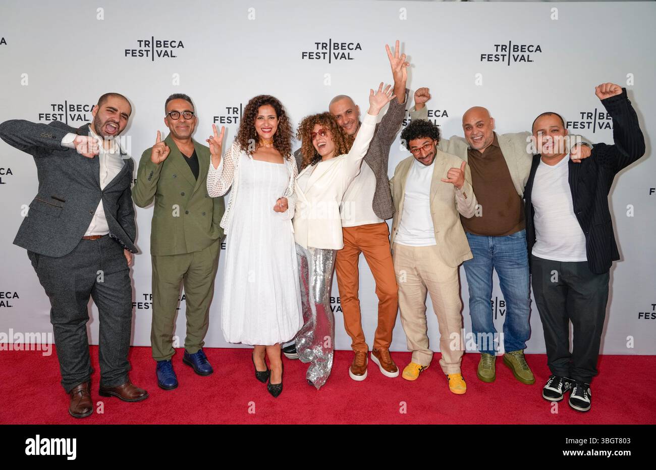 L-R: Mina Samy, Ahmed Desouky, Hanan Motawie, Sarah Goher, Mohamed Diab ...