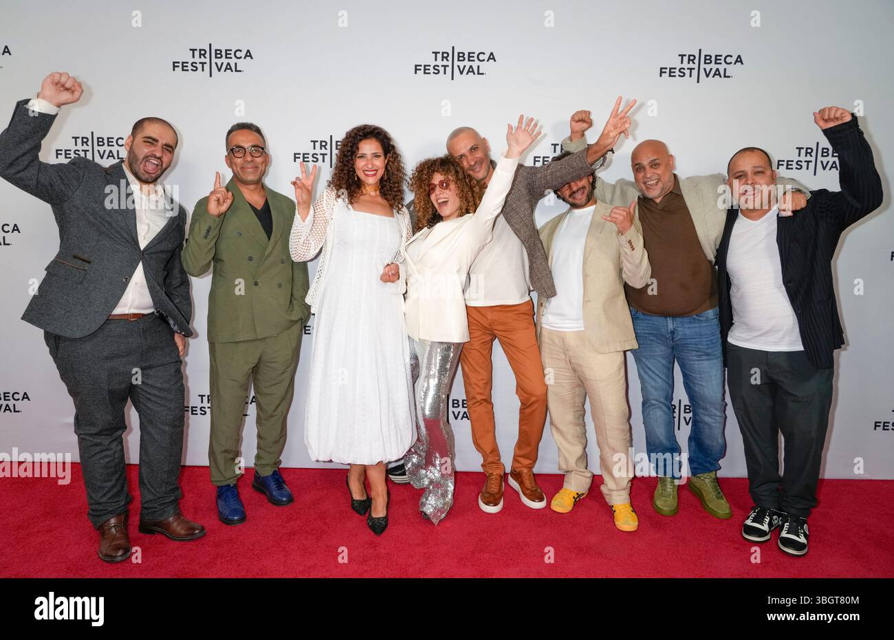 L-R: Mina Samy, Ahmed Desouky, Hanan Motawie, Sarah Goher, Mohamed Diab ...