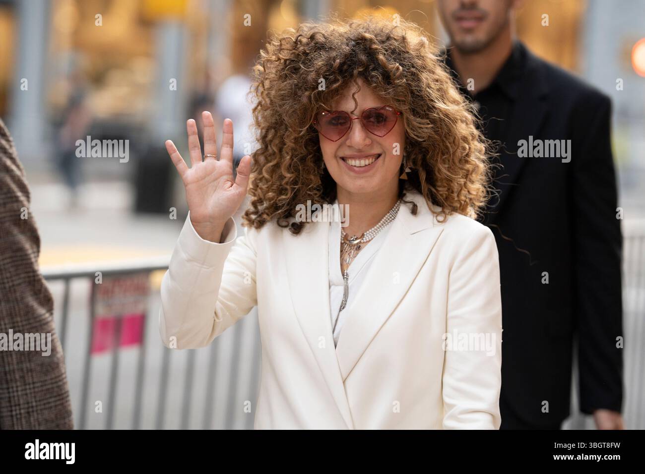 Sarah Goher on the red carpet during the Happy Birthday Tribeca Film ...