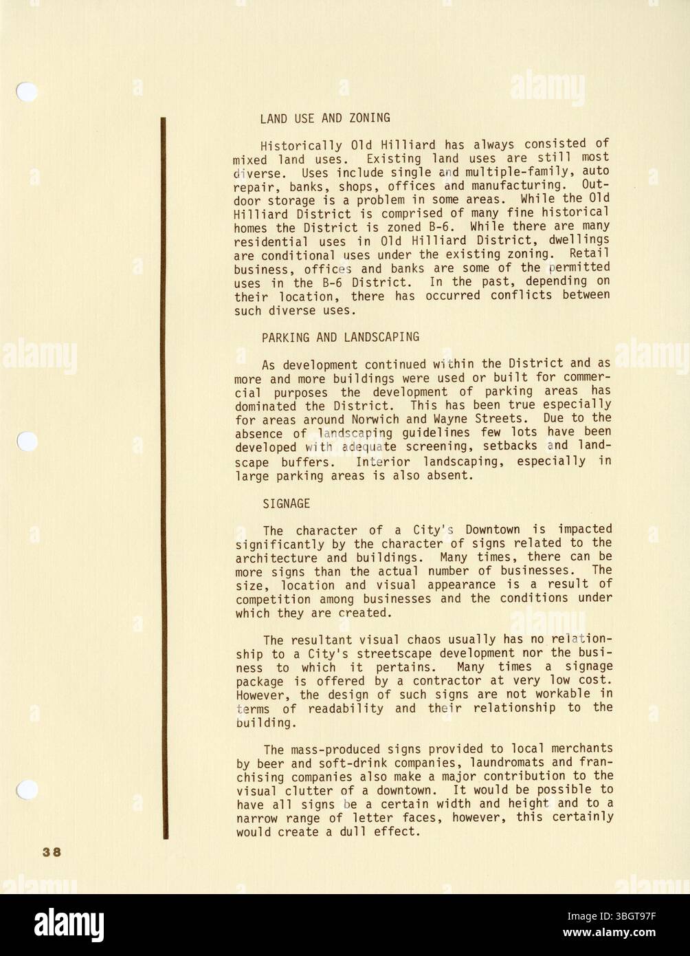 The 1986 Old Hilliard Study Phase I outlines guidelines for evaluating ...