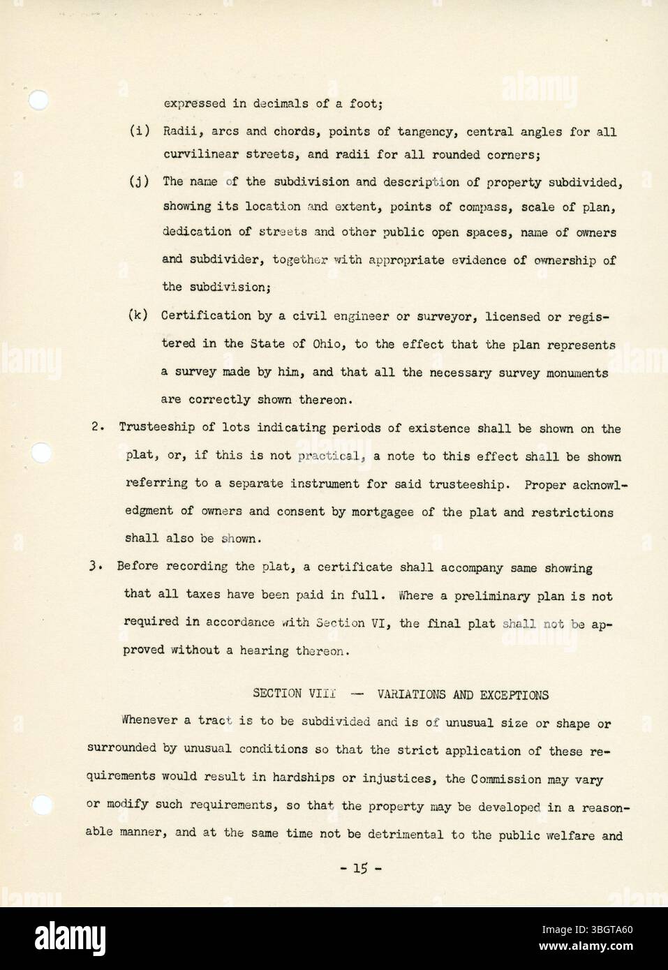 This 1952 document, approved by the City Planning Commission, provides ...