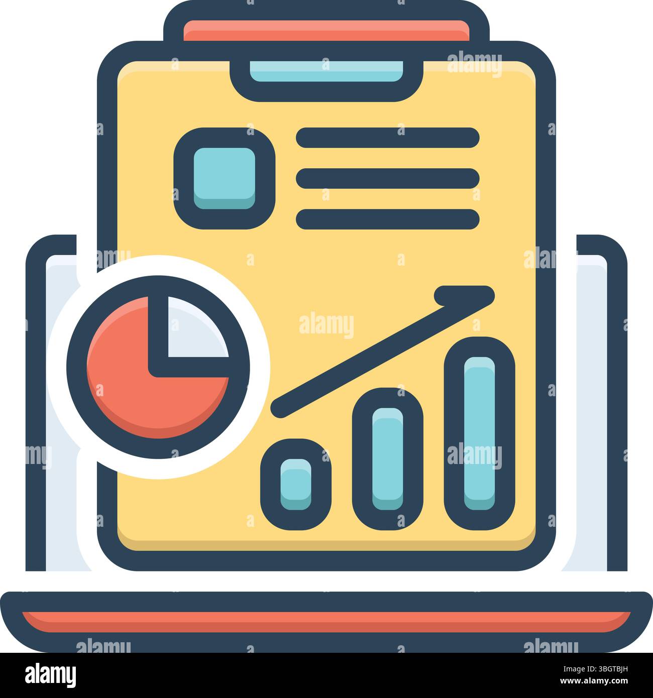 Icon reporting information Stock Vector Images - Alamy