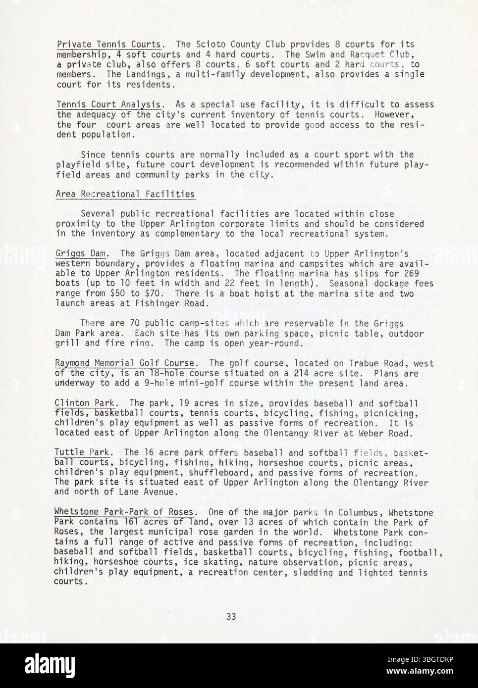 This section of the 1970 study discusses the implementation of the open ...