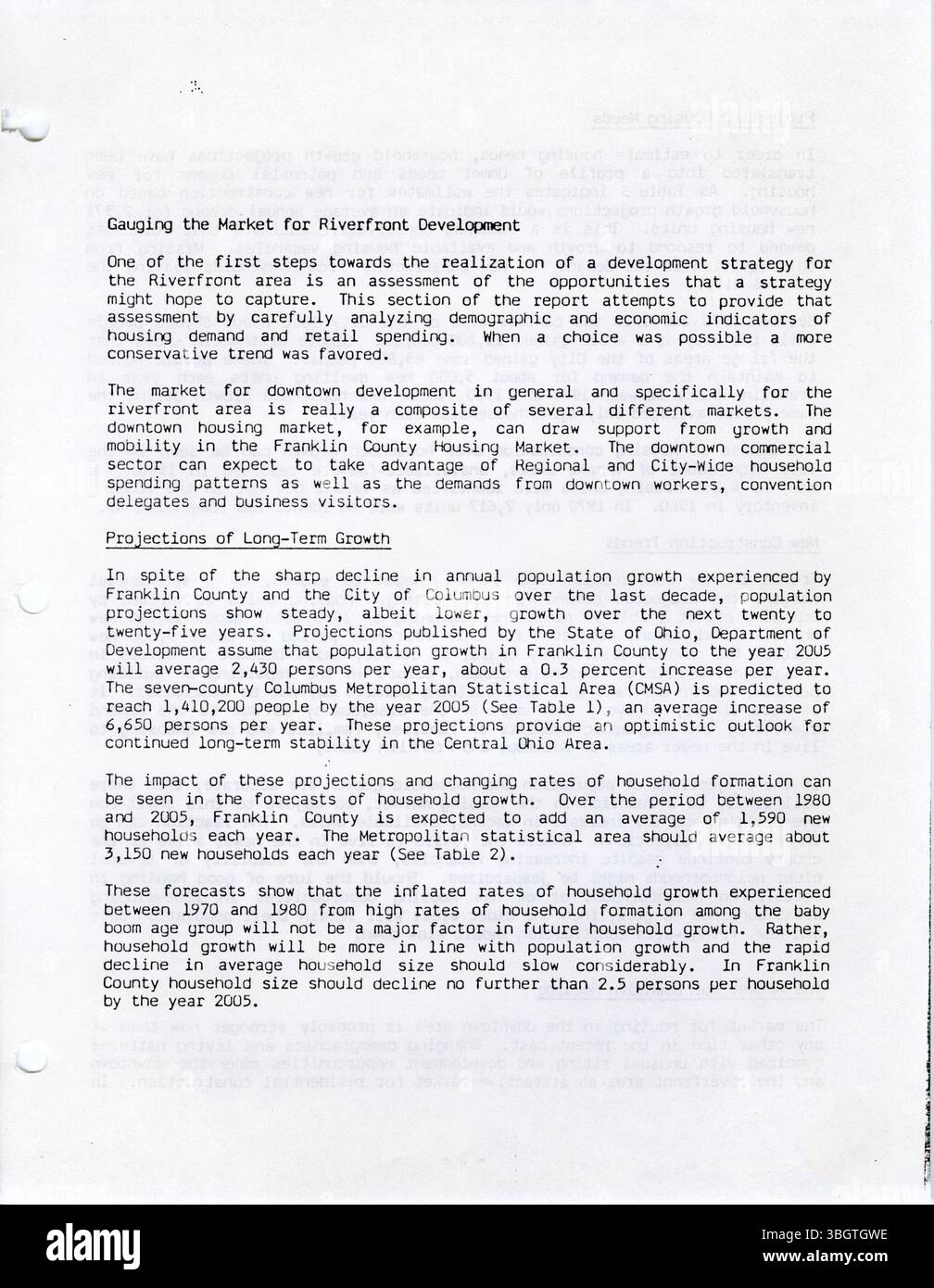 The Riverfront Task Force Agenda report outlines ideas and plans used ...