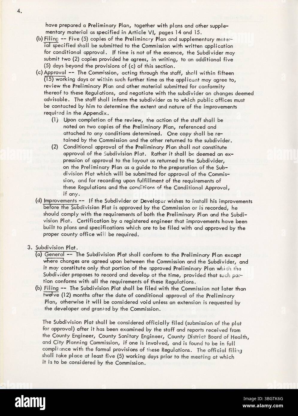 The 1956 Subdivision Regulations for Franklin County, Ohio, provides ...