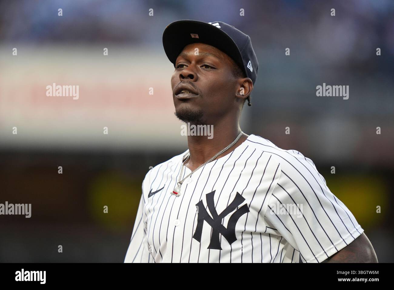 New York Yankees' Jazz Chisholm Jr. during the third inning of a ...