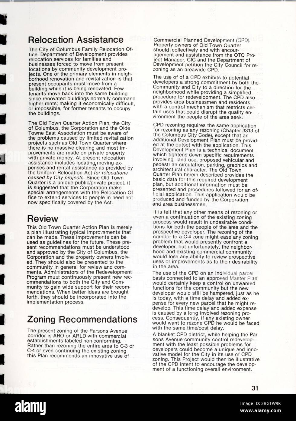 The Old Town Quarter redevelopment plan from 1979 addresses the ...