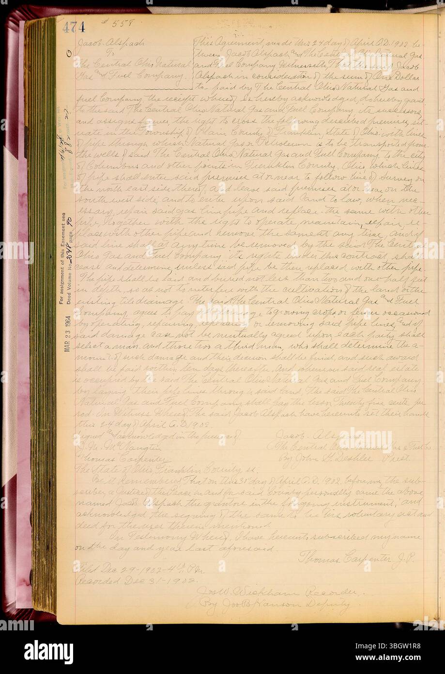 This volume of the Franklin County Miscellaneous Record Book, dated ...
