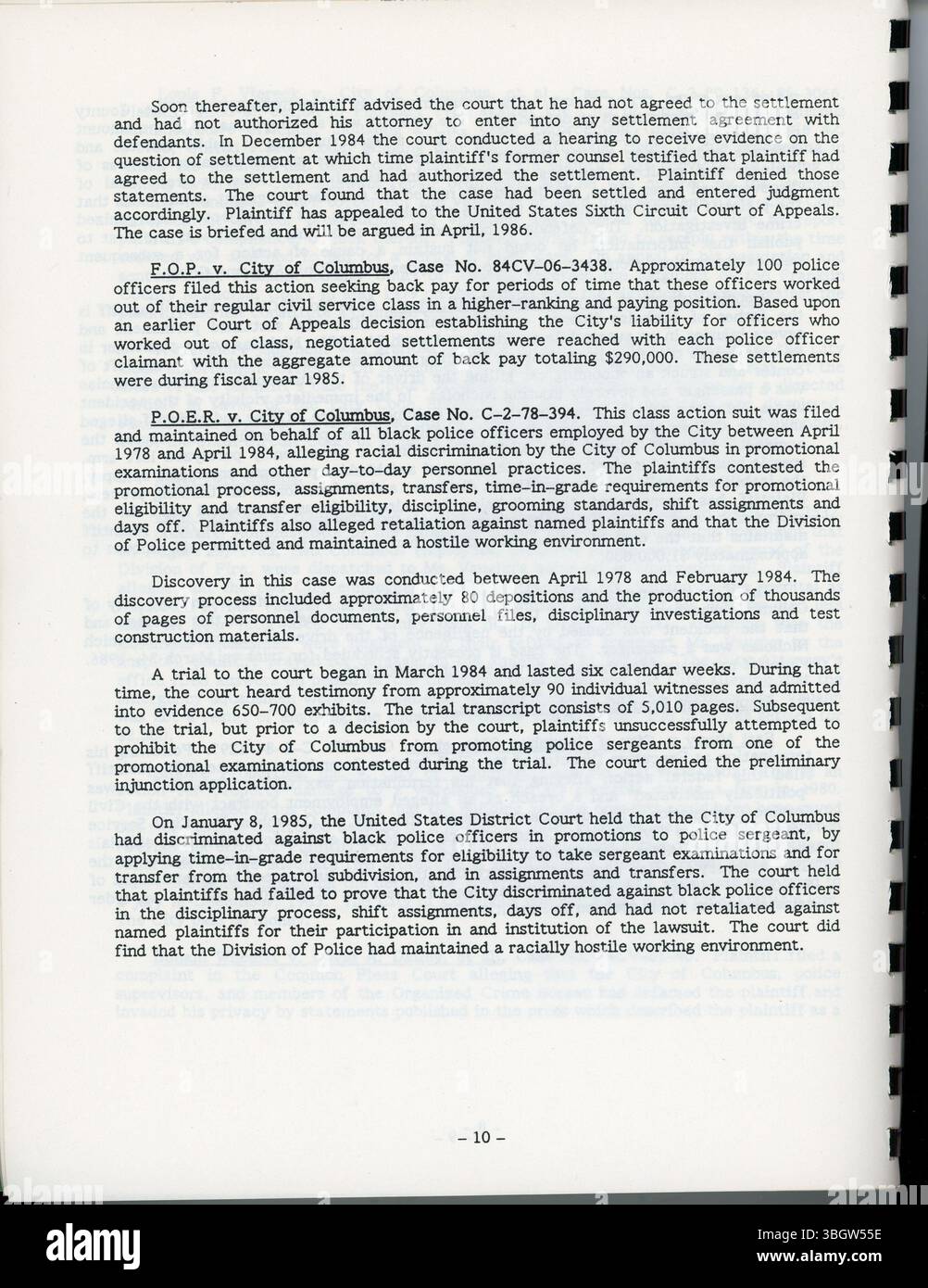 The City Attorney’s 1985 annual report provides an overview of the 1980 ...