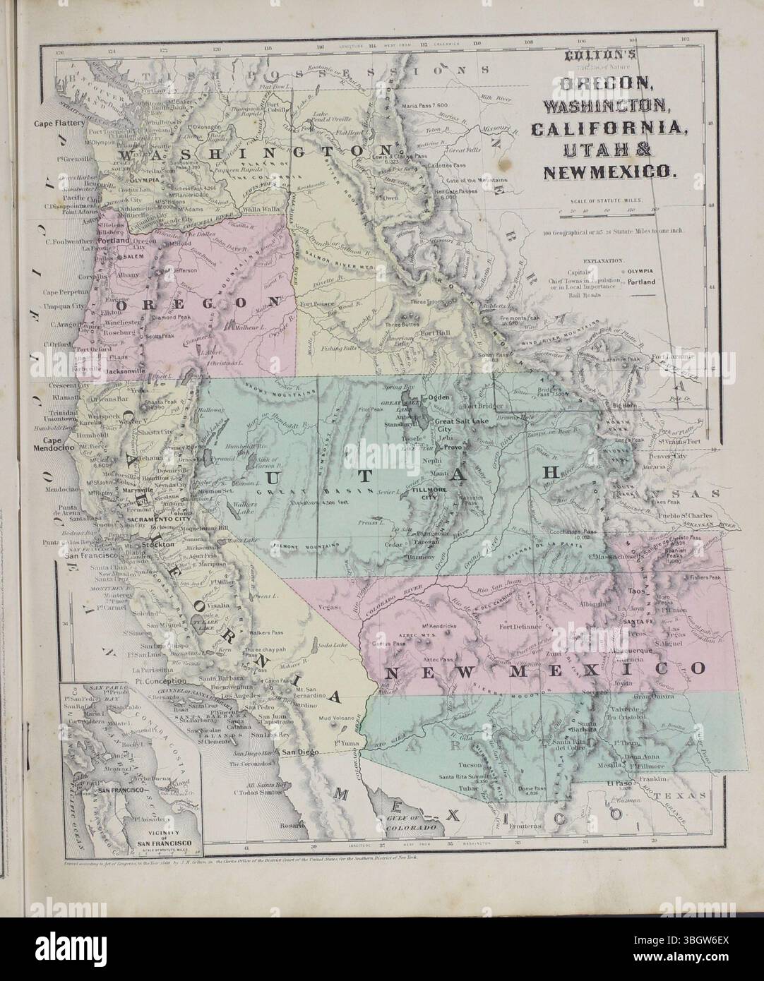 The 1860 J. H. Colton's School Atlas was designed to complement Colton ...