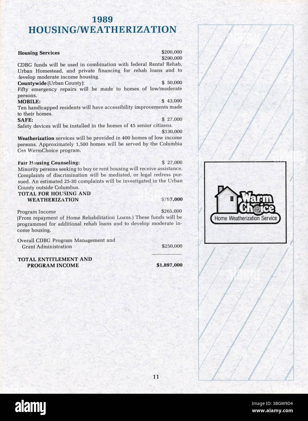 This report outlines the 1988-1990 housing and community development ...