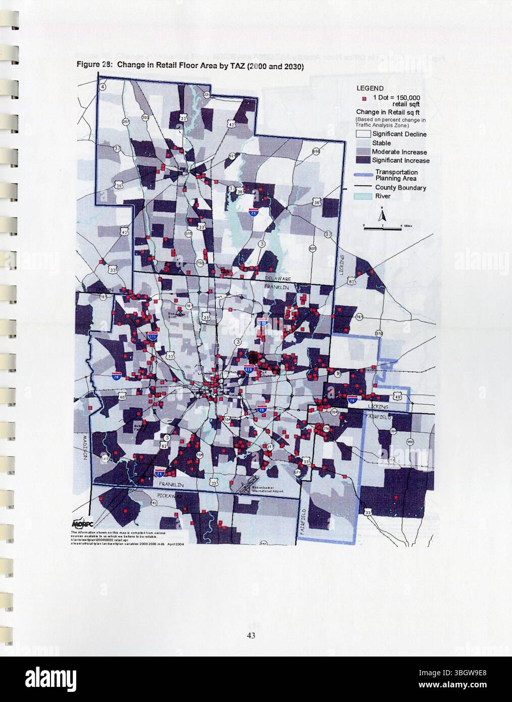 This page of the 2030 Regional Transportation Plan outlines details of ...