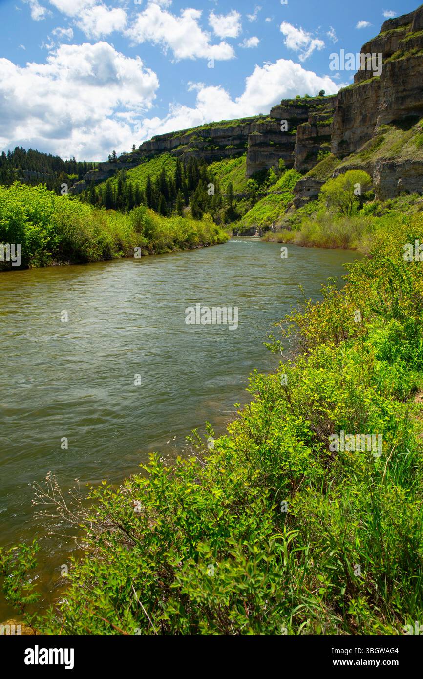 Belt Creek, Sluice Boxes State Park, Kings Hill Scenic Byway, Montana ...
