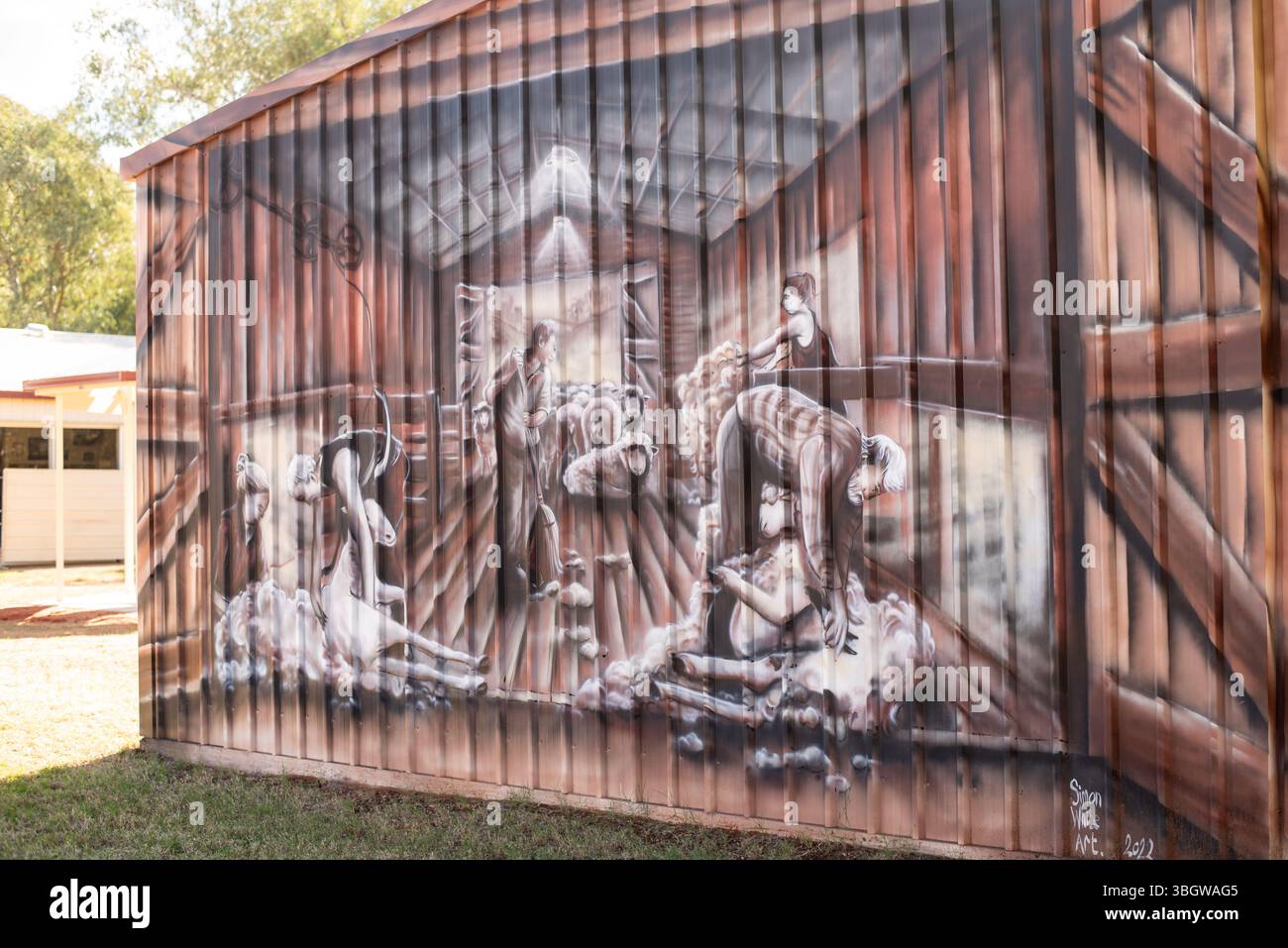 unique art works in outback Australia Stock Photo - Alamy