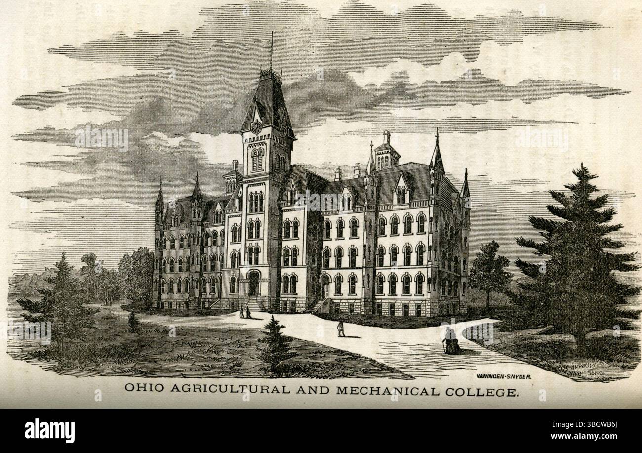 University Hall, built in 1873, was the first main building at Ohio ...