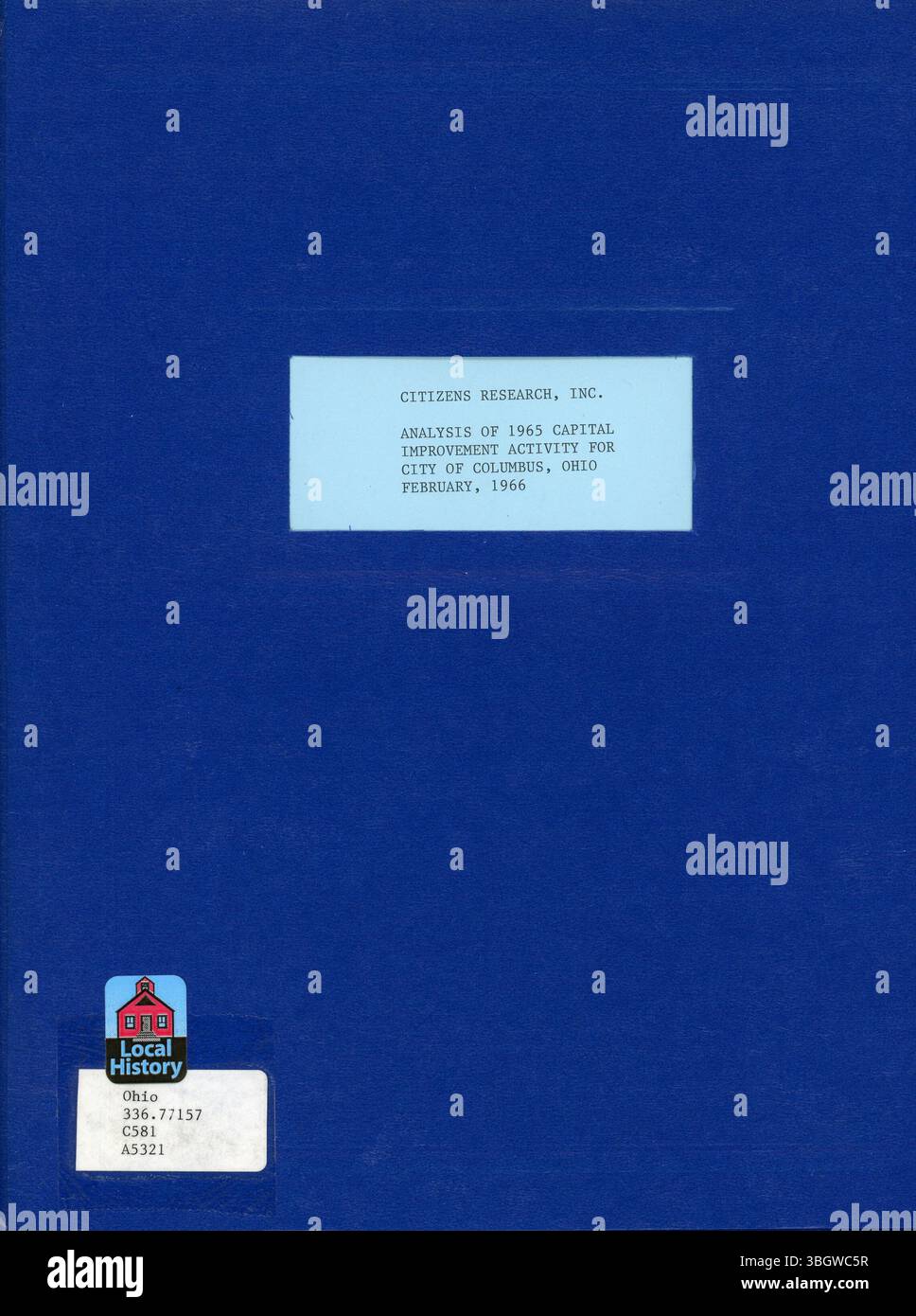 The report presents an overview of capital improvement activities by ...