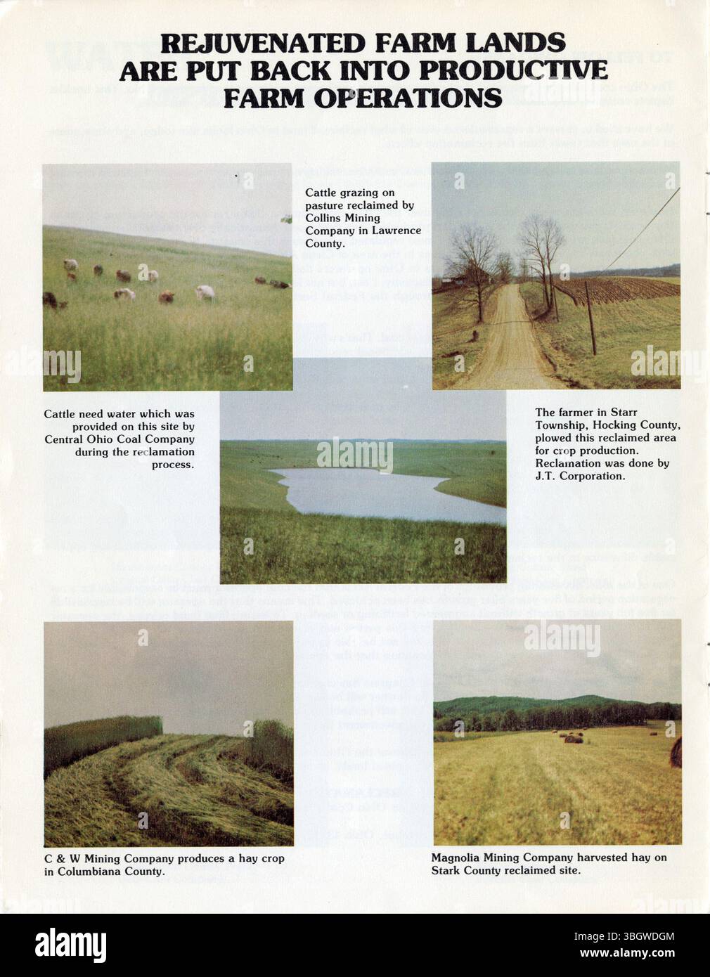 The booklet provides an overview of reclamation projects completed by ...