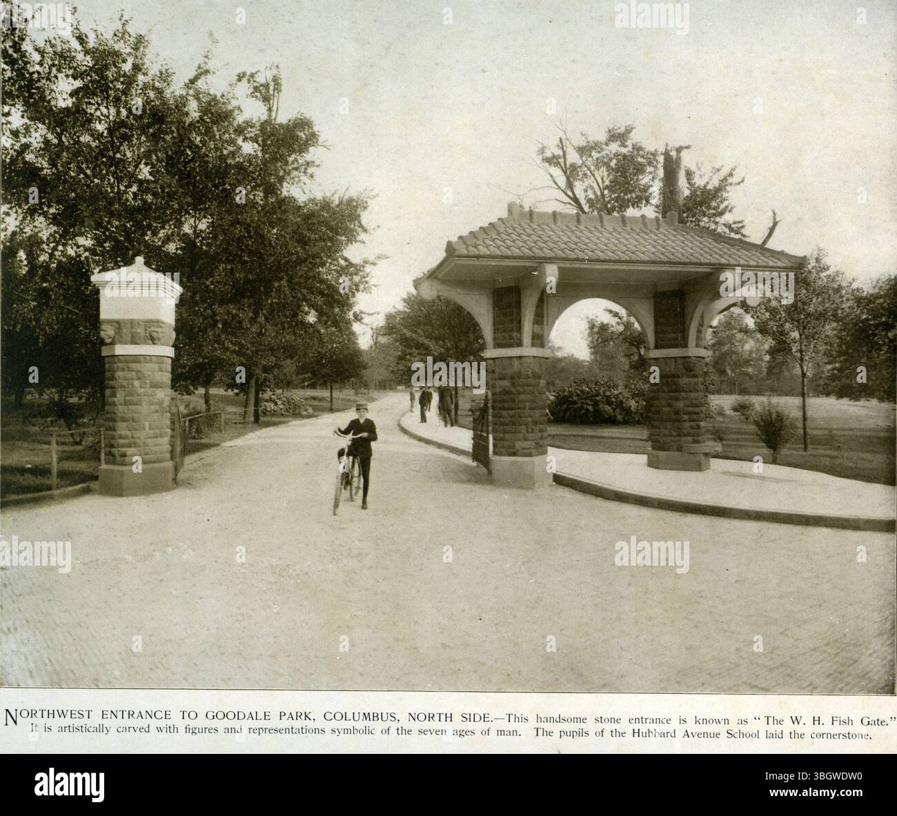 The William H. Fish Gate, located at the northwest corner of Goodale ...