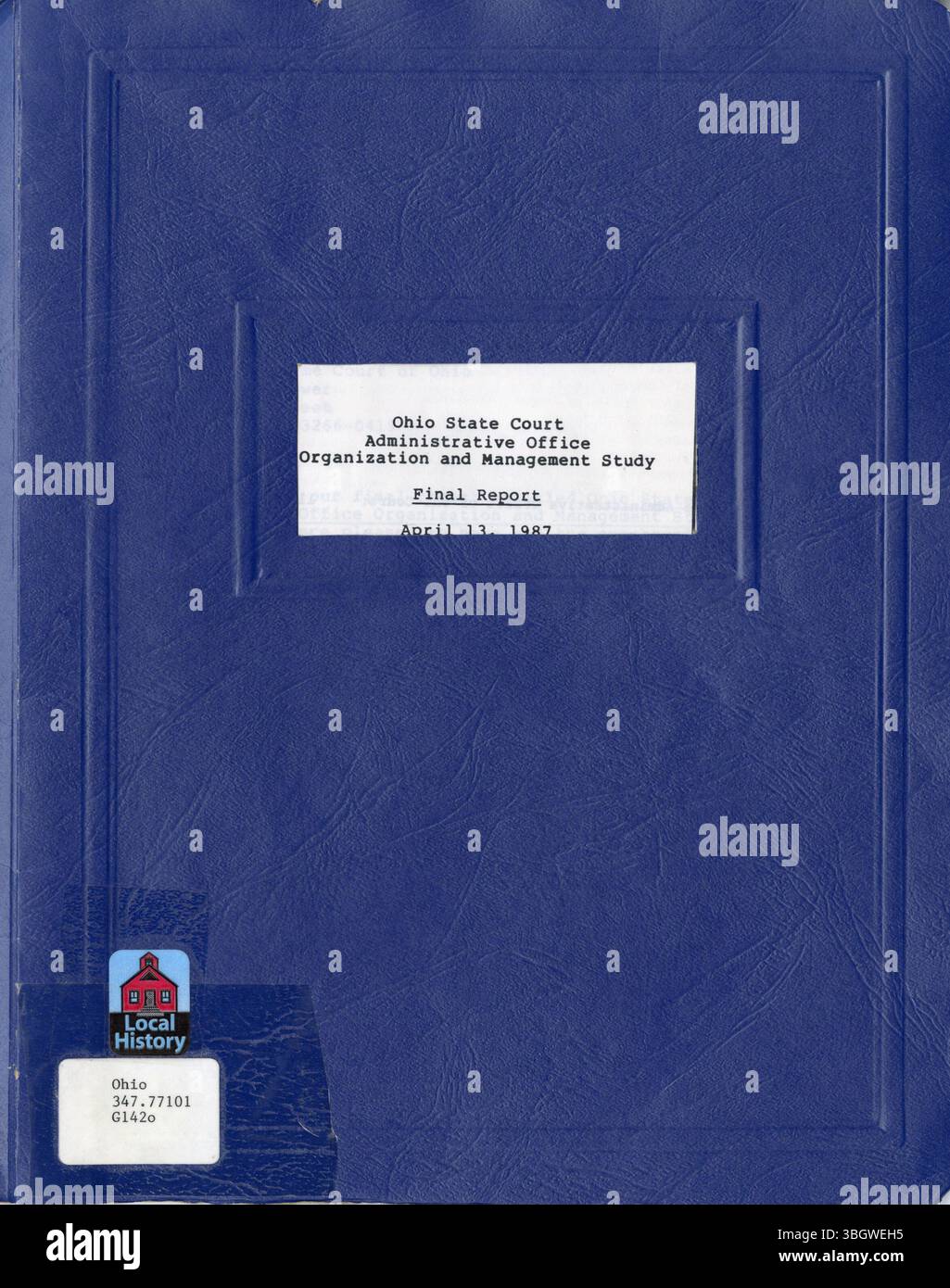 The 1987 Ohio State Court Administrative Office Organization and ...