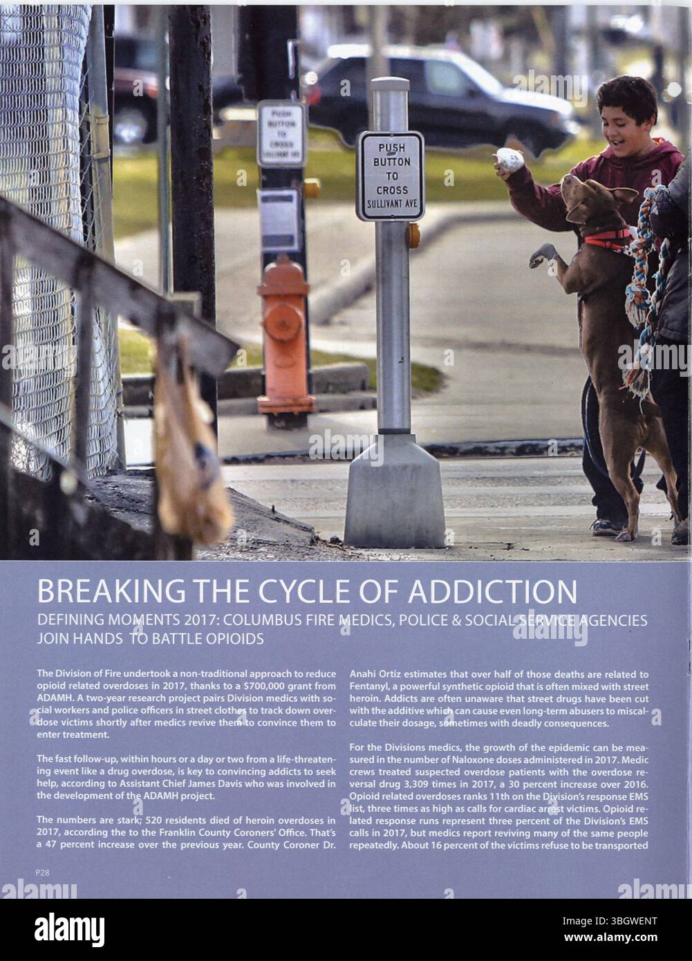 This page of the 2017 Columbus Division of Fire annual report provides ...