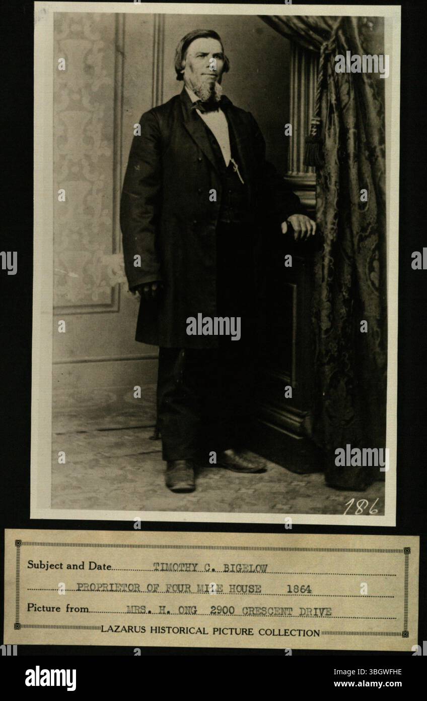 This is a photograph of Timothy C. Bigelow (March 1, 1819 – June 10 ...