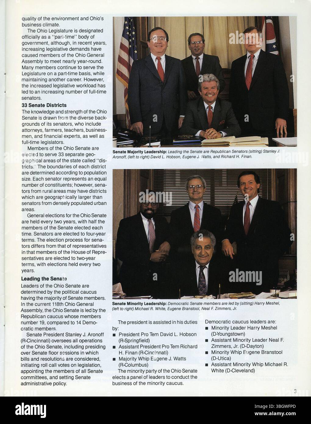 This pamphlet introduces the Ohio Senate and its functions, offering ...