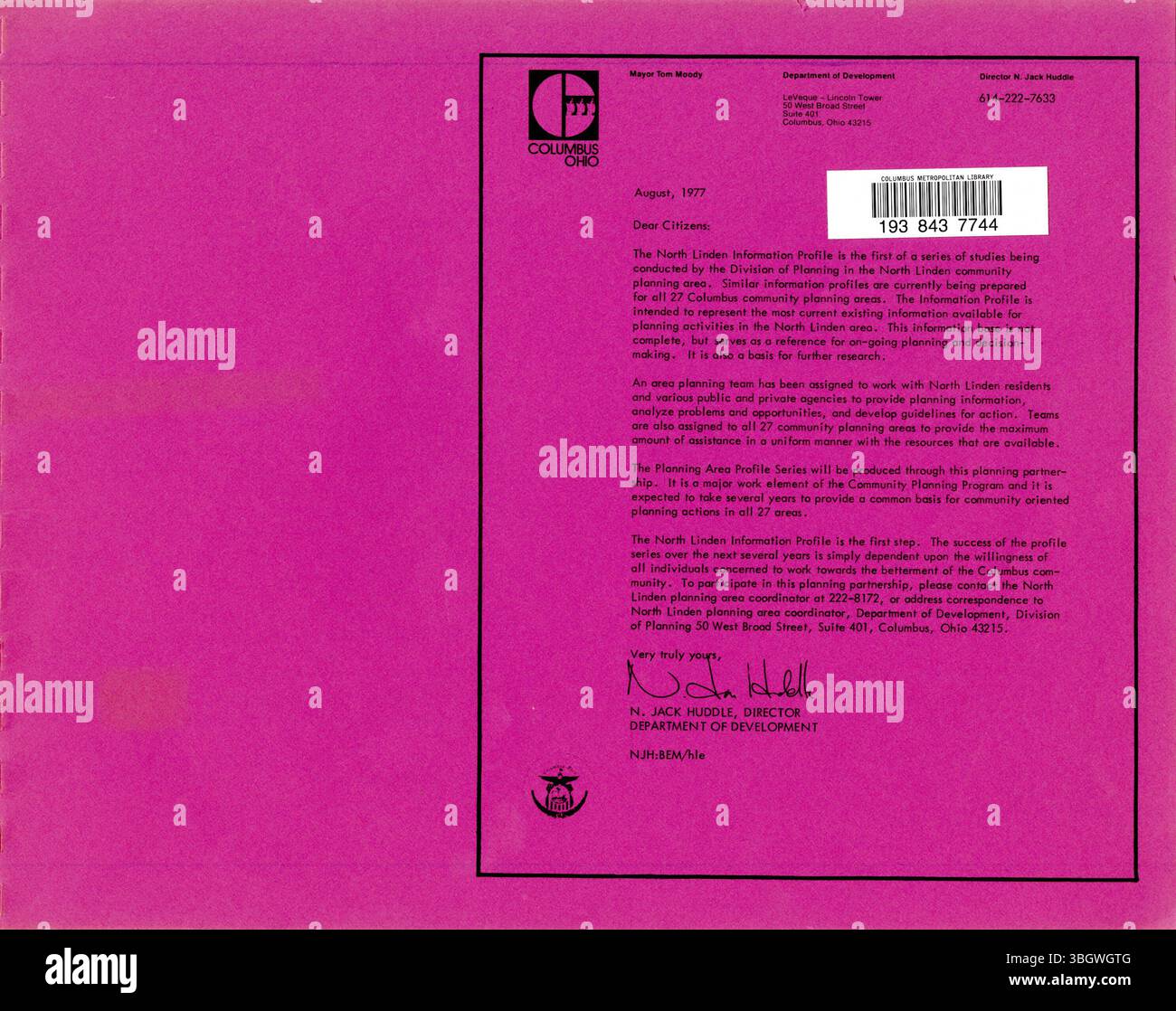 This 1977 North Linden Information Profile summarizes available ...