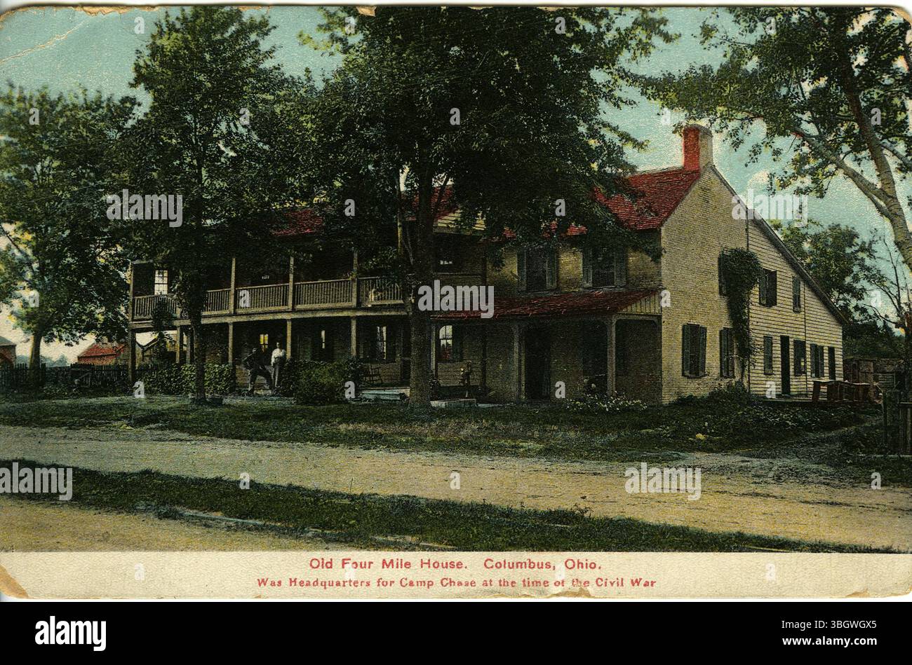 The Old Four Mile House was located west of Columbus, Ohio. It was ...