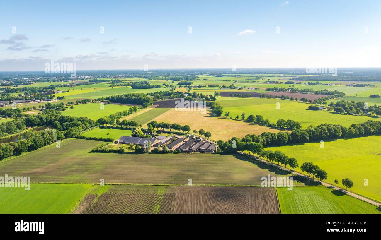 Aerial view peaceful dutch landscape hi-res stock photography and ...