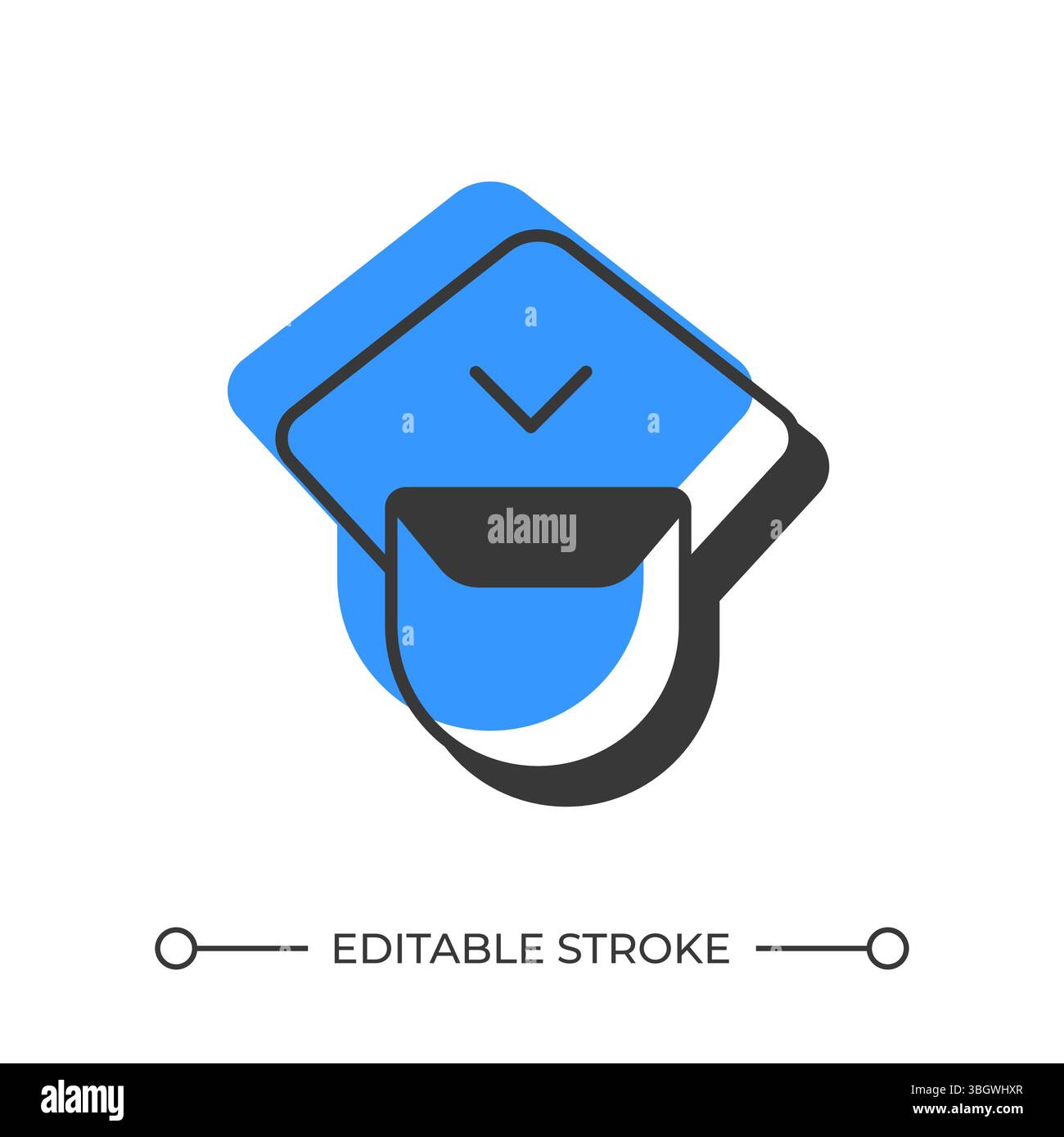 Police in solid line Stock Vector Images - Alamy