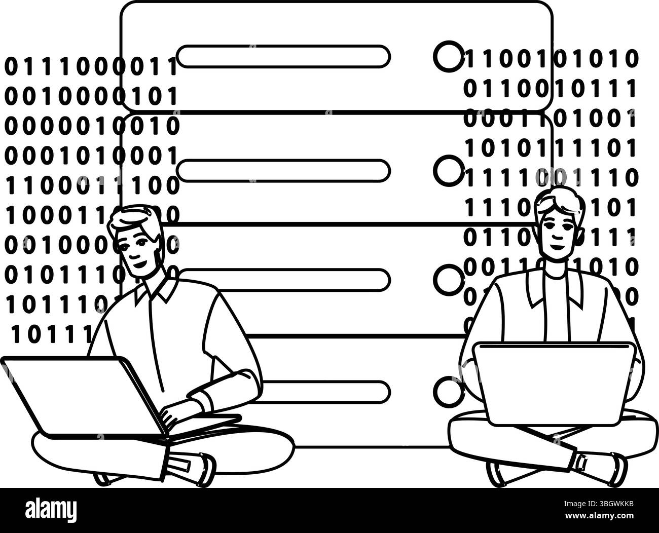 software coding database vector Stock Vector Image & Art - Alamy