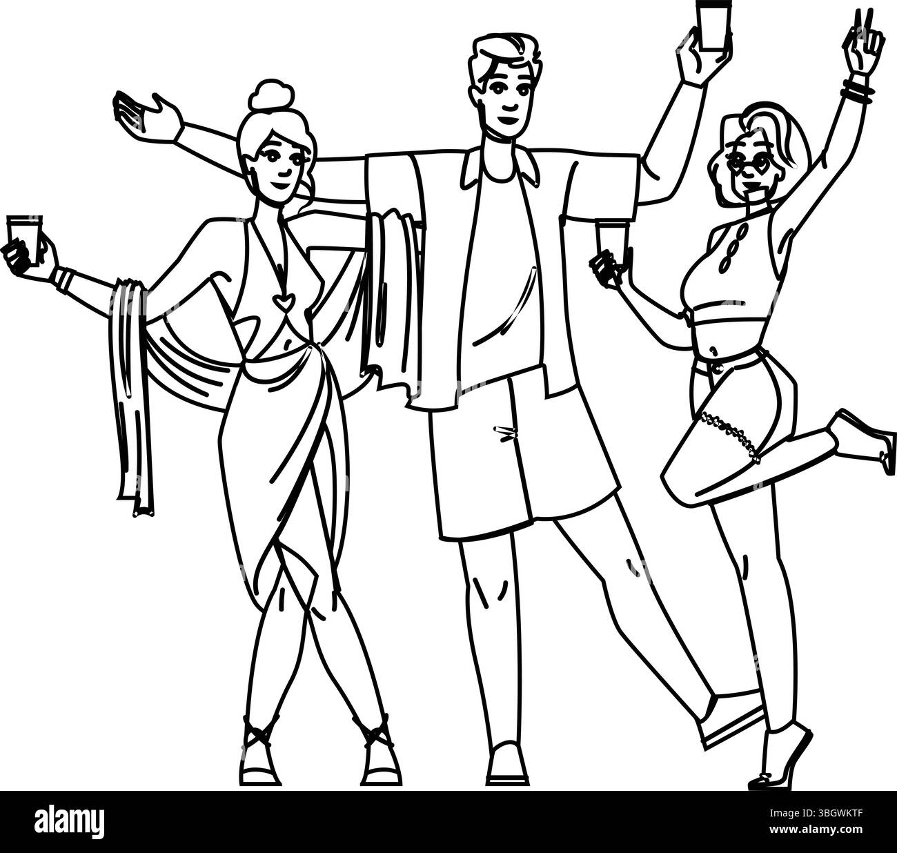 Music concert night beach Stock Vector Images - Alamy