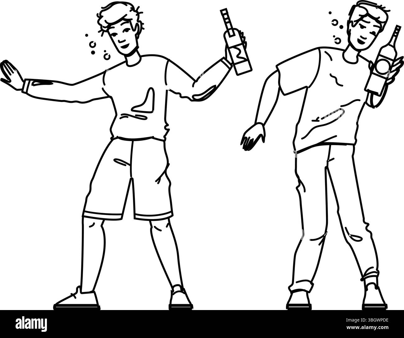 alcohol drunk man vector Stock Vector Image & Art - Alamy