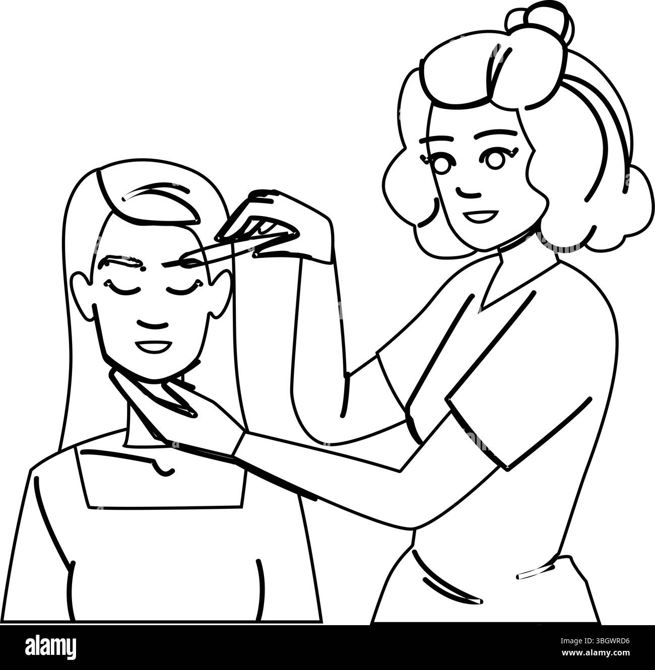 shape eyebrow shaping vector Stock Vector Image & Art - Alamy