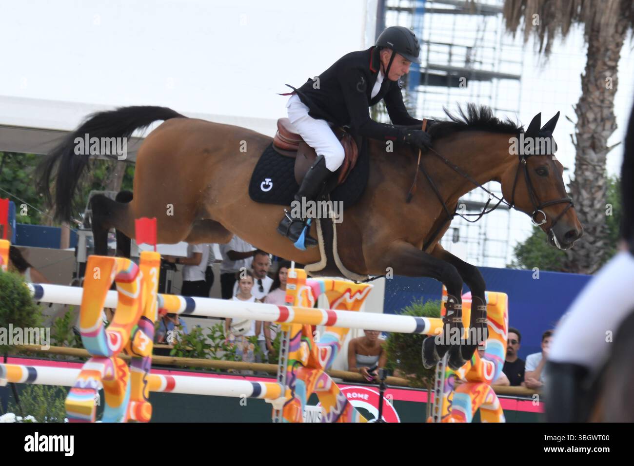 Cannes, France. 05th June, 2025. Cannes riders John Whitaker competes ...