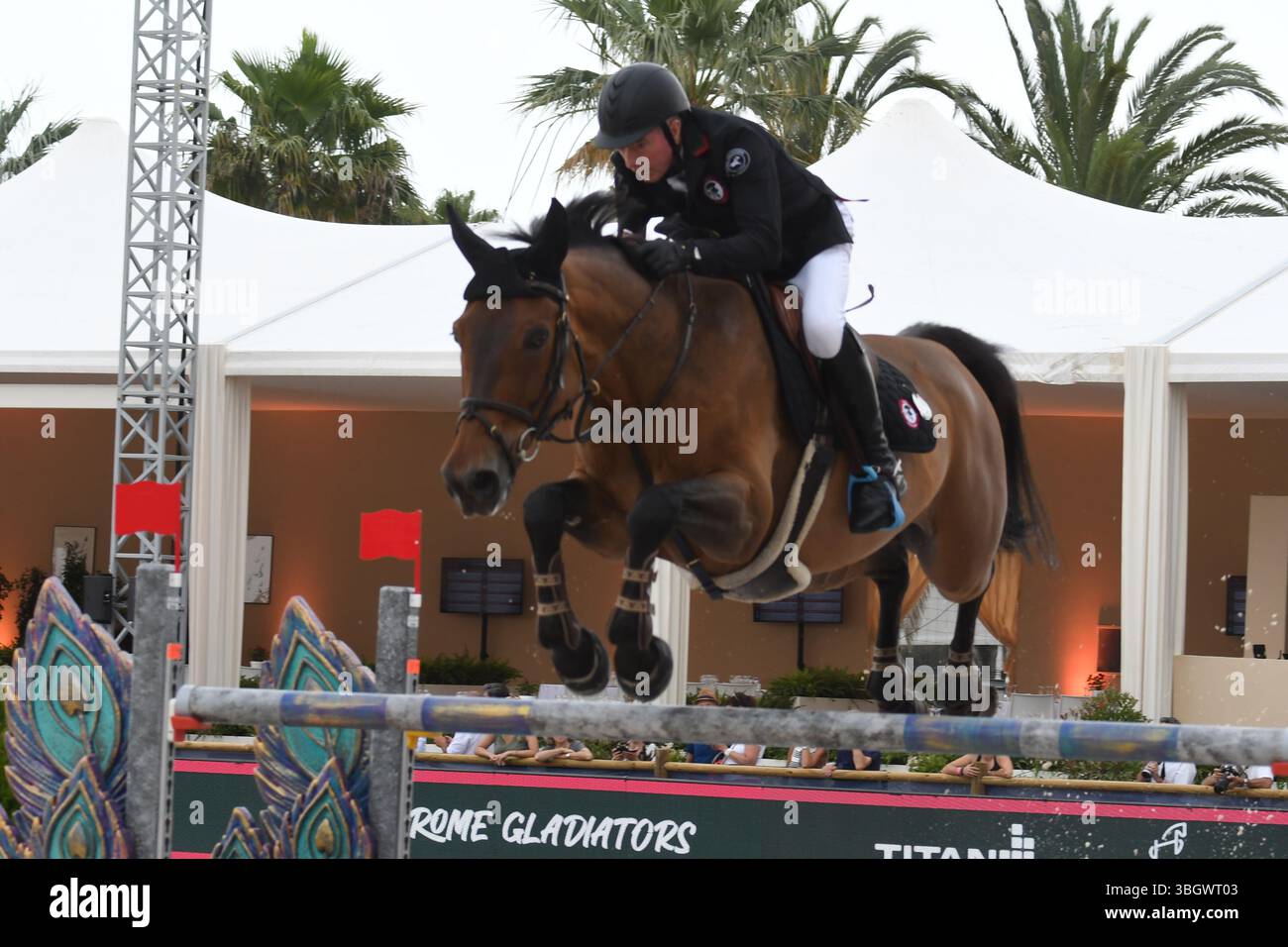 Cannes, France. 05th June, 2025. Cannes riders John Whitaker competes ...