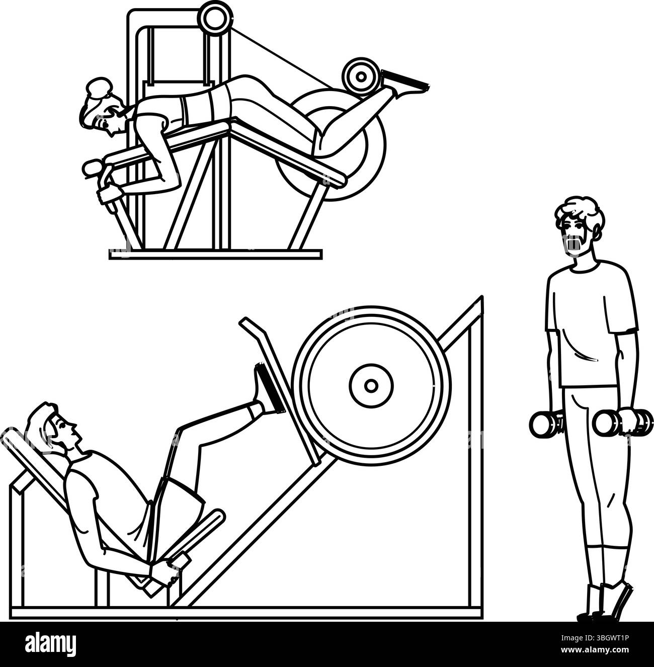 Leg exercises Black and White Stock Photos & Images - Alamy