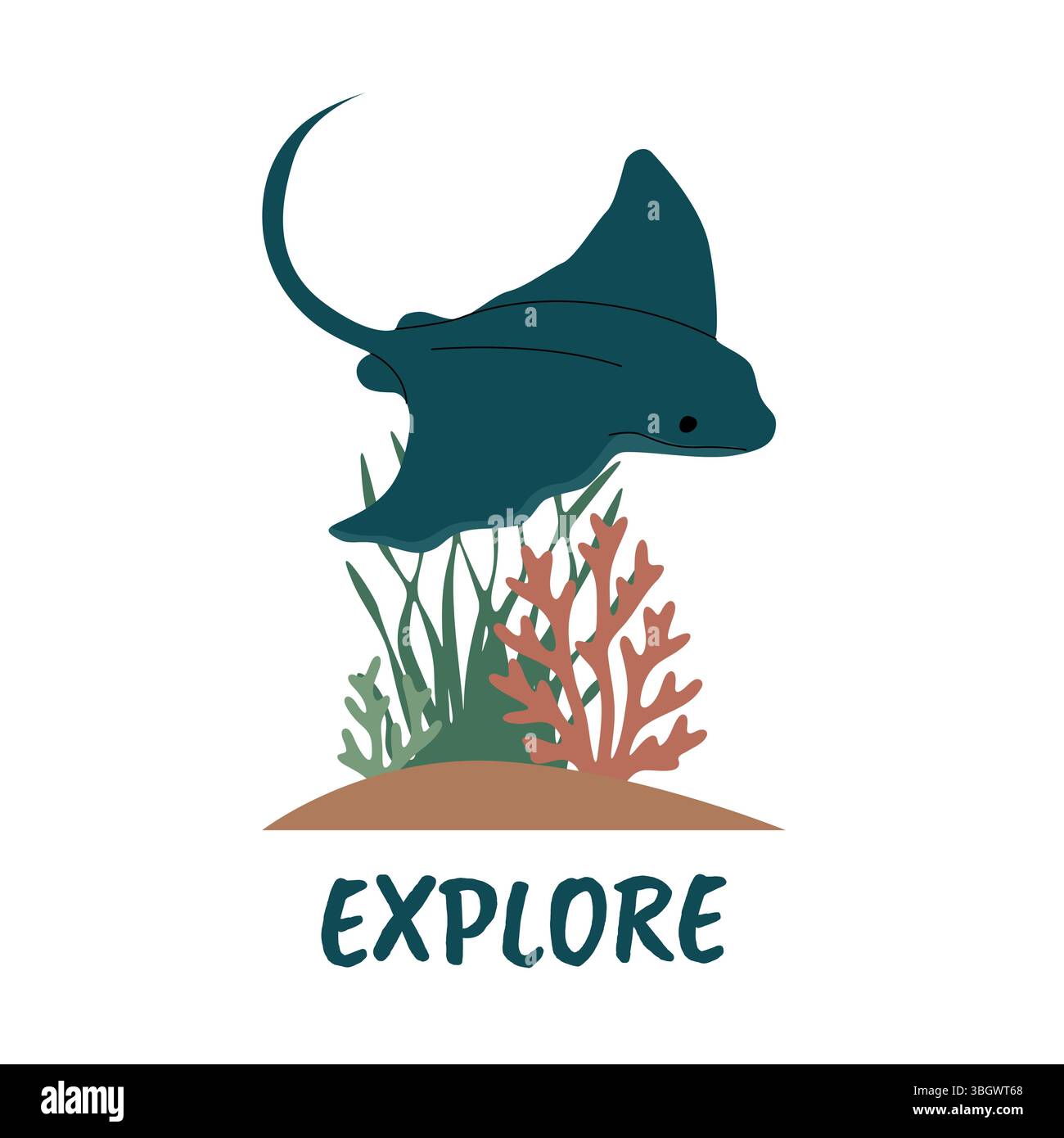 Stingray word Stock Vector Images - Alamy