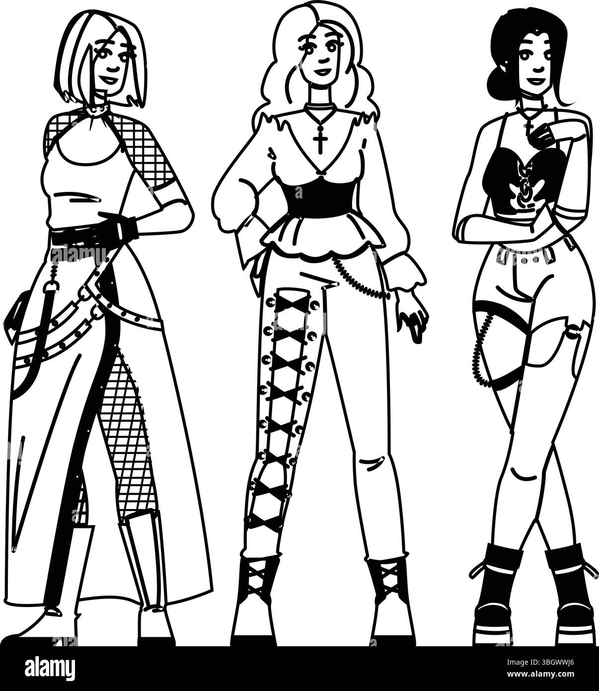 victorian gothic woman fashion vector Stock Vector Image & Art - Alamy