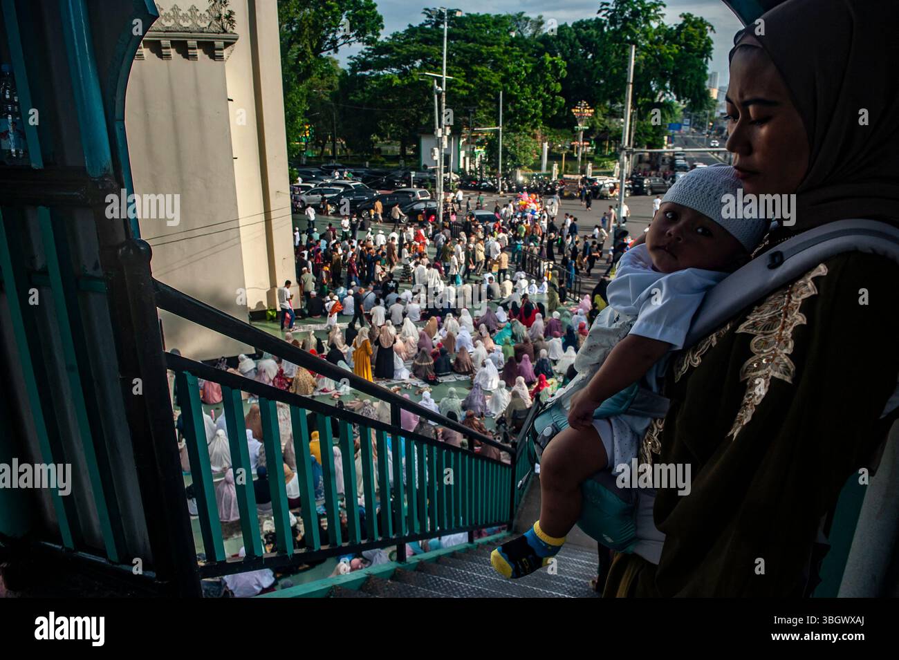 Thousands of Muslims are seen attending Eid al-Adha 1446 Hijri morning ...