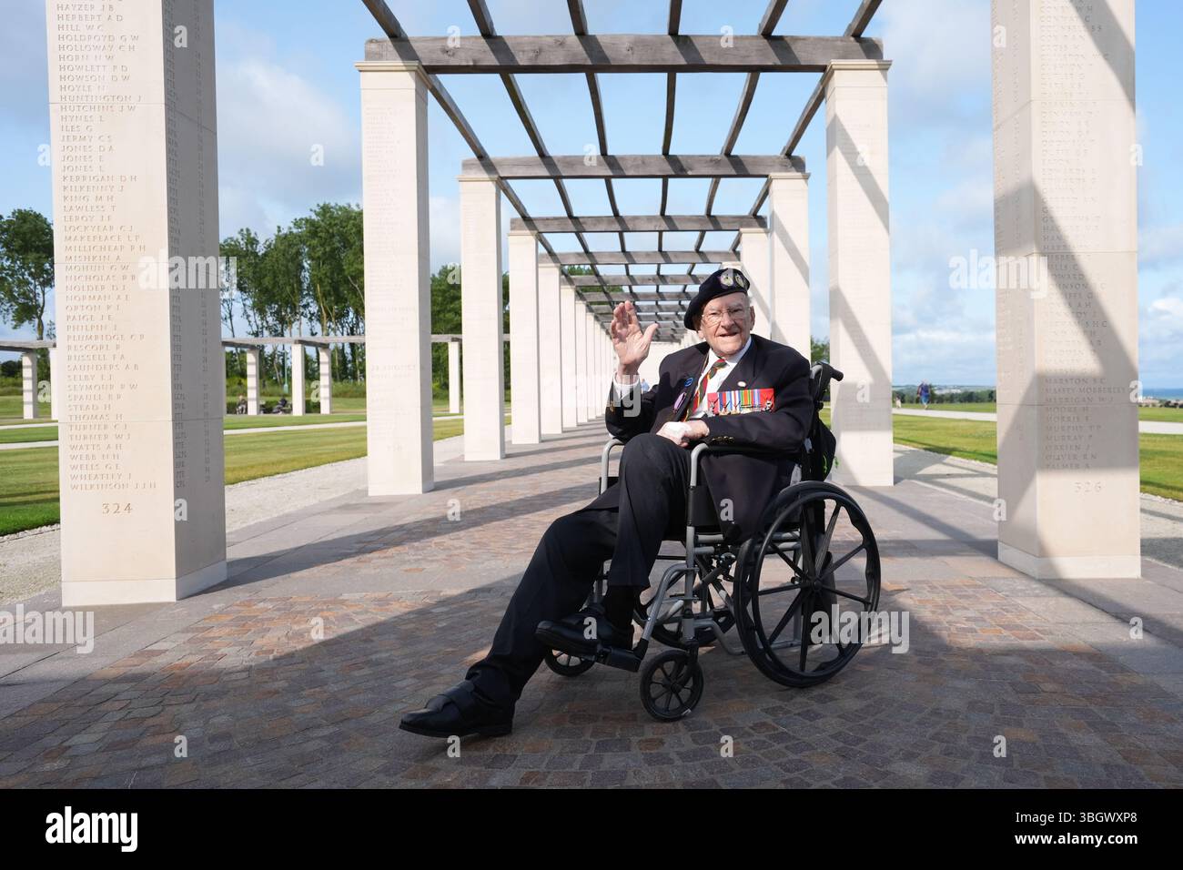 D-Day veteran and Ambassador for the British Normandy Memorial, Ken Hay ...