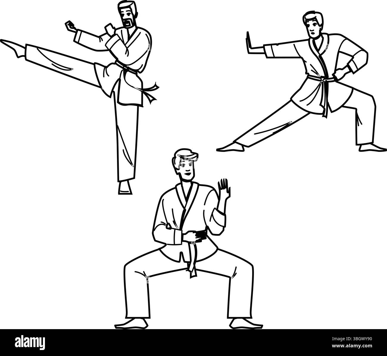 sport karate man vector Stock Vector Image & Art - Alamy